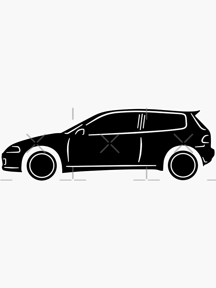 "Civic EG" Sticker by AutoClub | Redbubble
