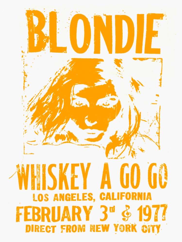 "Blondie Band fan art and merch" Sticker by groovervgunter | Redbubble