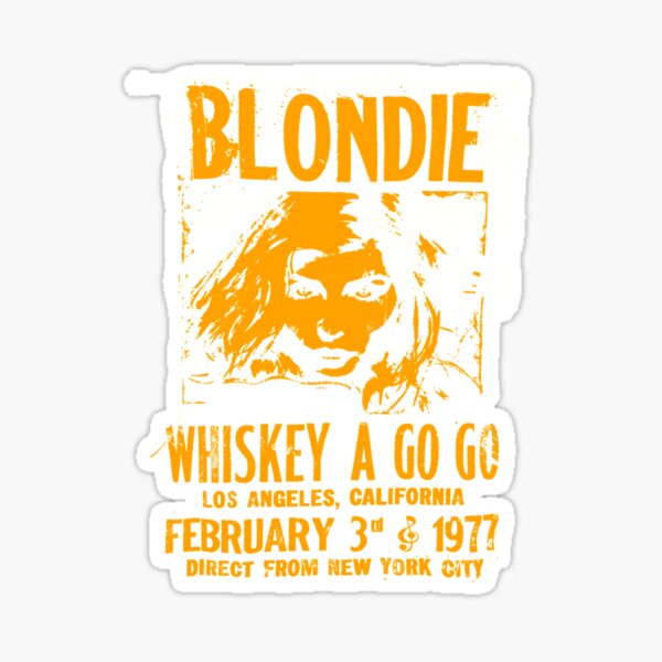 "Blondie Band fan art and merch" Sticker by groovervgunter | Redbubble