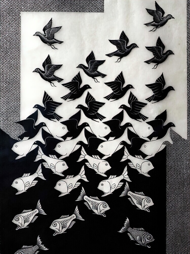 "Sky and Water II by M.C. Escher" Art Print for Sale by AestheticsXarts ...