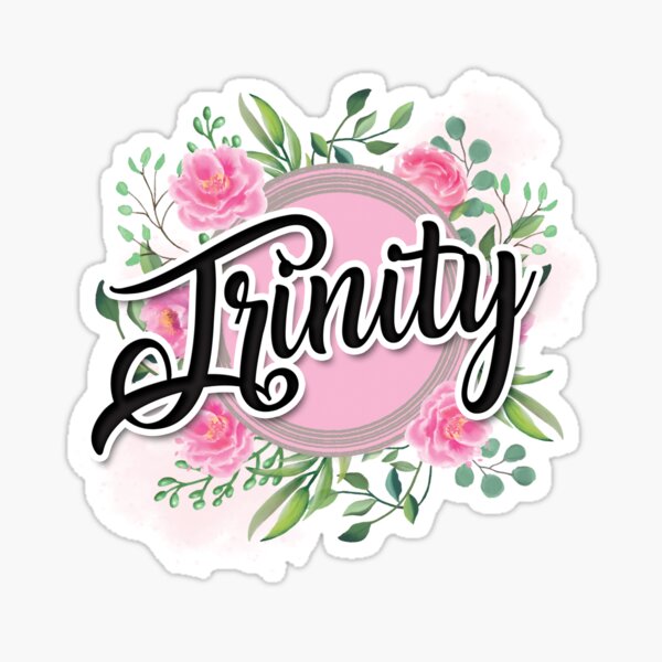 "Trinity name " Sticker by badinboow | Redbubble