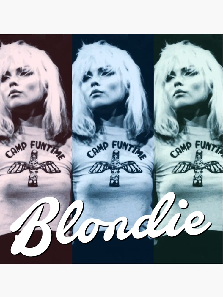 "Blondie Band fan art and merch" Sticker by groovervgunter | Redbubble