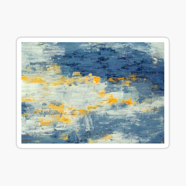 "Blue Canvas" Sticker by mrstan | Redbubble