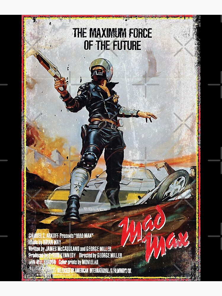 "Most Important Mad Max Distressed Movie Poster Halloween Holiday ...