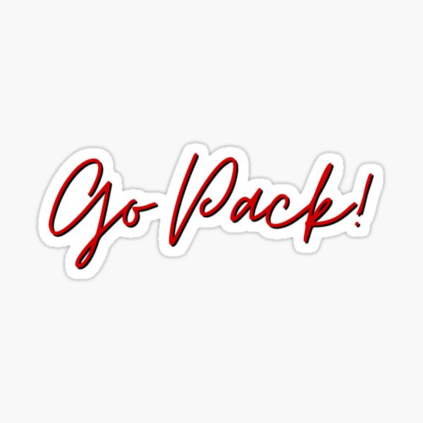 "Go Pack!" Sticker for Sale by Cstoter | Redbubble