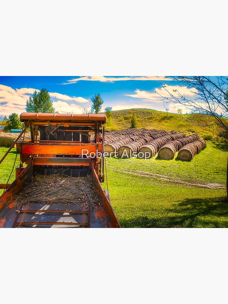 "Hay Bales 2" Sticker by RobertAlsop | Redbubble
