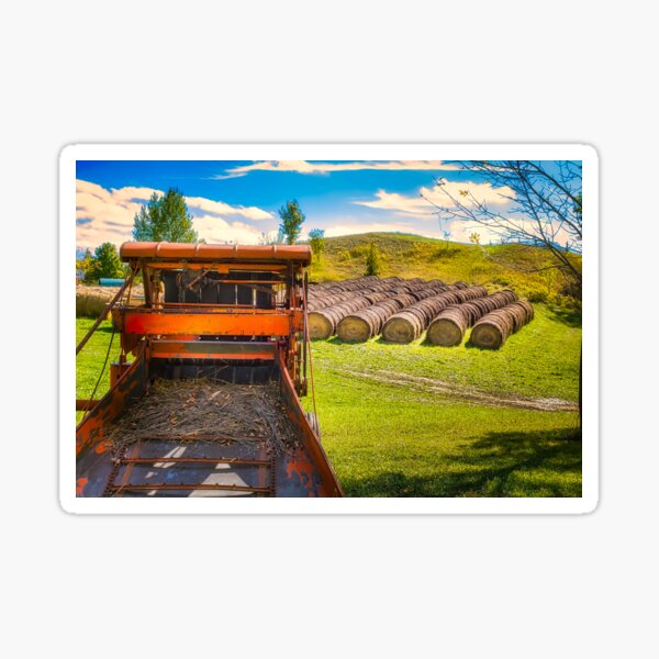 "Hay Bales 2" Sticker by RobertAlsop | Redbubble