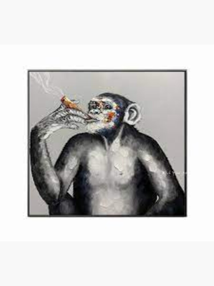 "Monkey Smoking Cigar" Sticker by watwau | Redbubble