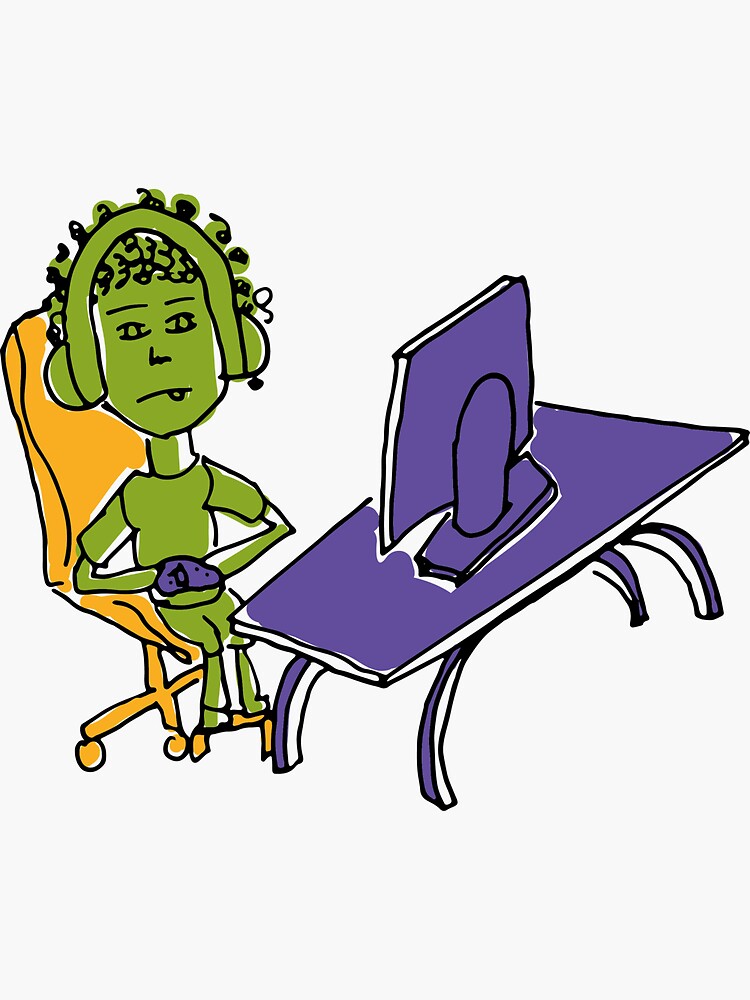 "Gamer boi" Sticker by doods4u | Redbubble