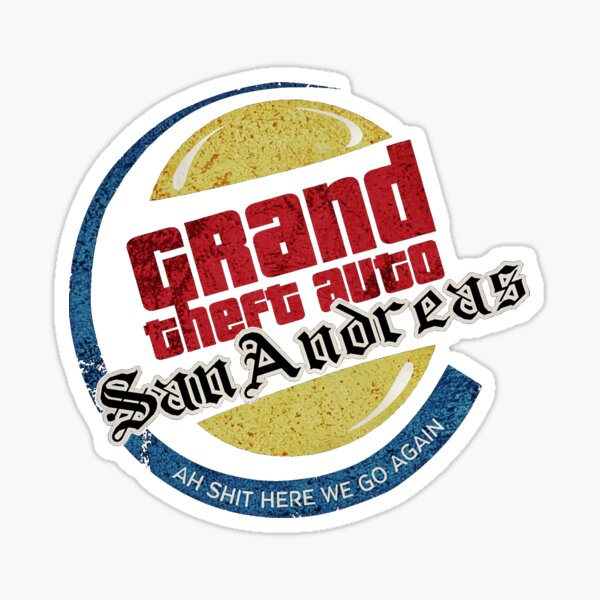 "GTA game" Sticker by katmitange | Redbubble