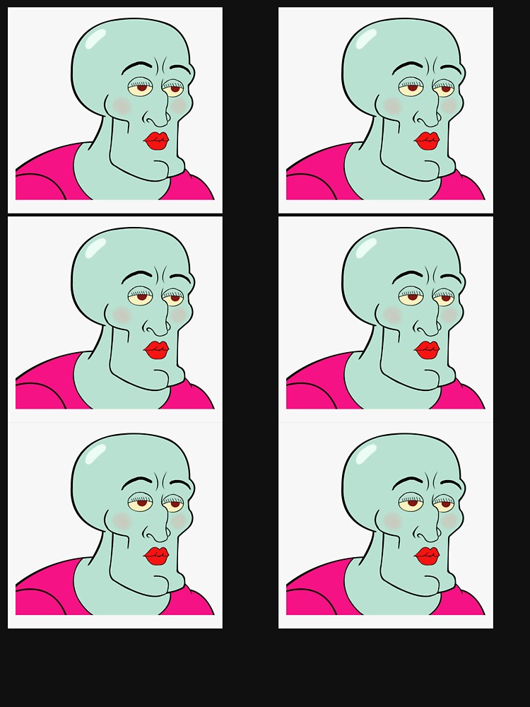 "Handsome Squidward Pack of Makeup Stickers" T-shirt for Sale by ...