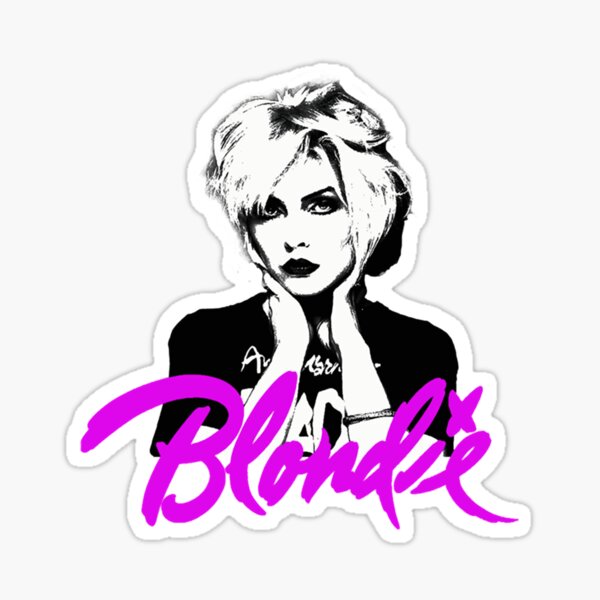 "Blondie Band fan art and merch" Sticker by groovervgunter | Redbubble