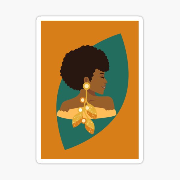"African girl" Sticker by Natasa1996 | Redbubble