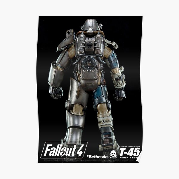"Fallout 4 Power Armour Skeleton " Poster for Sale by Fallout76ers ...