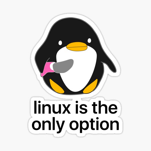 Pegatina «linux es la única opción | la paz nunca fue una opción meme ...