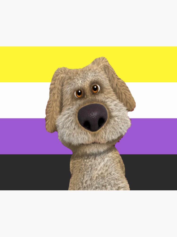 "Nonbinary Talking Ben " Sticker by MaddRegin | Redbubble