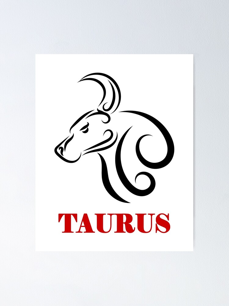"Taurus star sign zodiac" Poster for Sale by dbonz | Redbubble