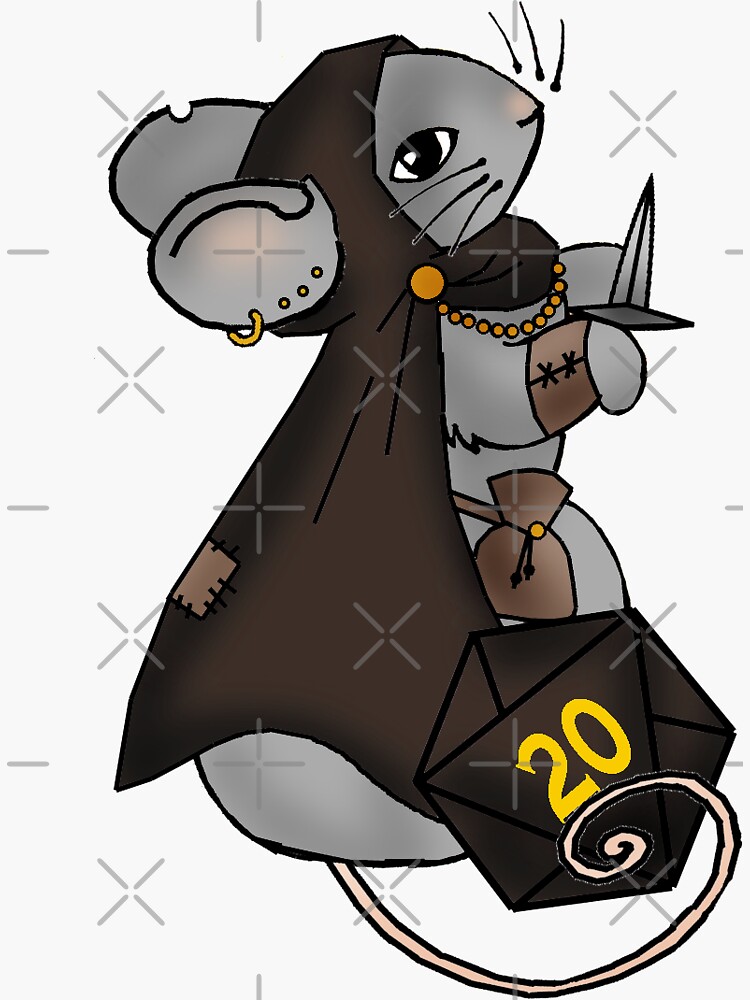 "Dice Mice Rogue " Sticker by rockgem | Redbubble