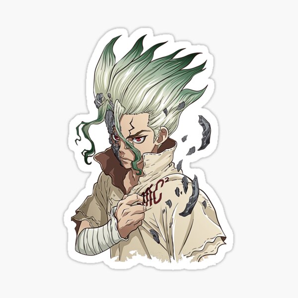 "Dr Stone Dr Stone Dr Stone Dr Stone Dr Stone" Sticker by enlynjuvere ...