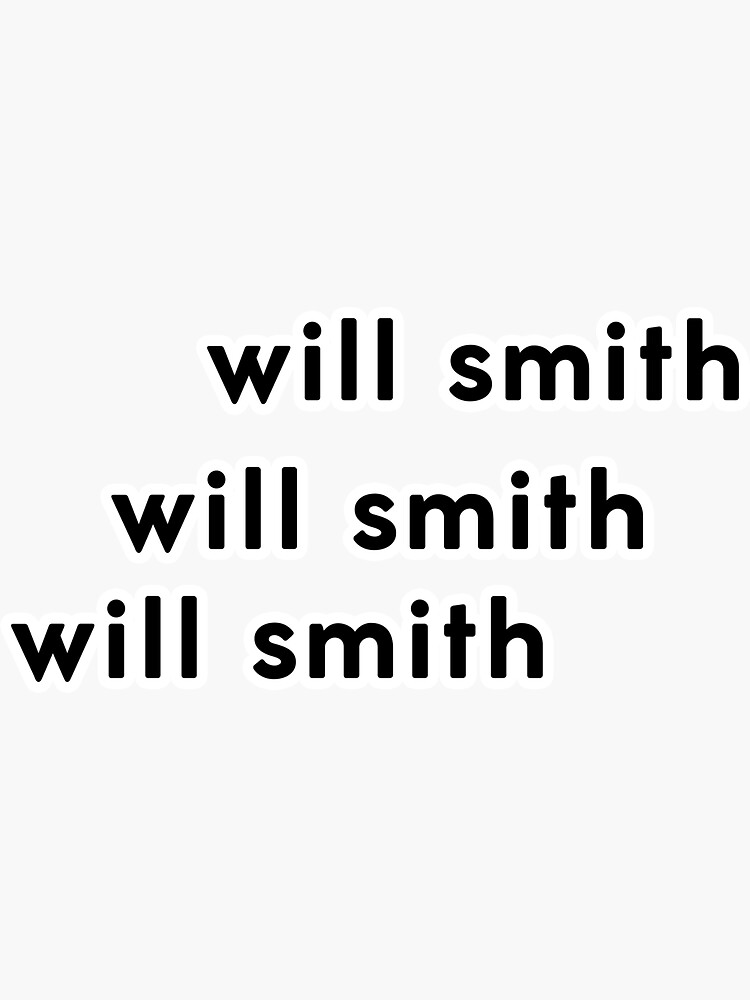 "Will smith" Sticker by Makpetgroup | Redbubble