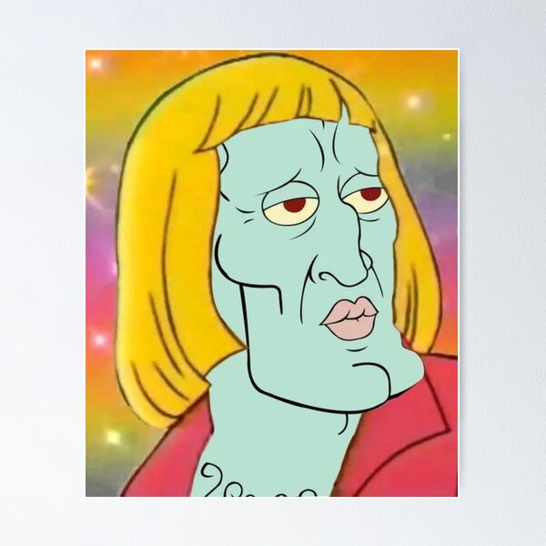 "Handsome Squidward He Man design" Poster by Mezocrurth | Redbubble