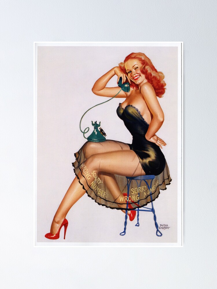 "Pin-Up on Scale, Wink magazine cover | Vintage Pinup Art" Poster for Sale by TeeARTHY | Redbubble