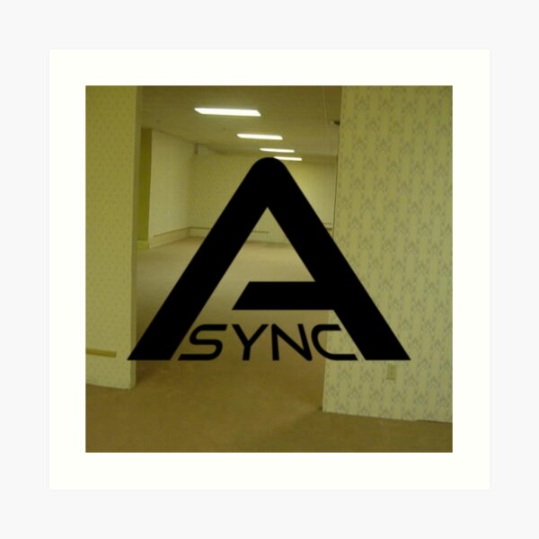 "Backrooms Async logo" Art Print for Sale by Maebibabi | Redbubble