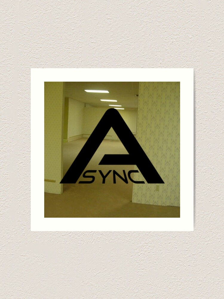 "Backrooms Async logo" Art Print for Sale by Maebibabi | Redbubble