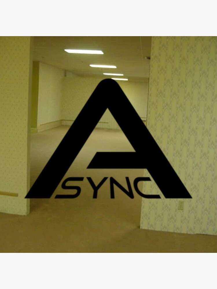 "Backrooms Async logo" Poster by Maebibabi | Redbubble
