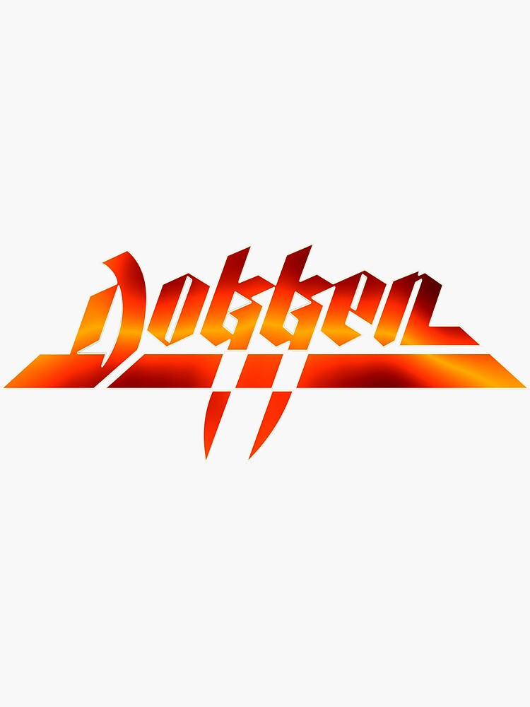 "Dokken Logo Original" Sticker by david-silva | Redbubble