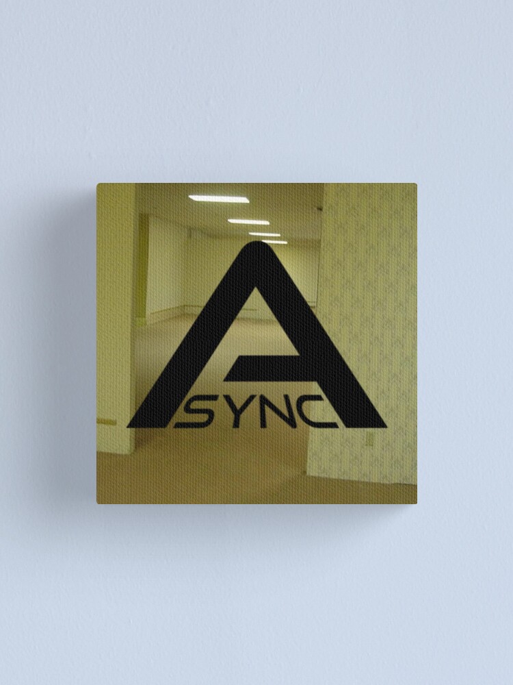 "Backrooms async logo" Canvas Print by Maebibabi | Redbubble