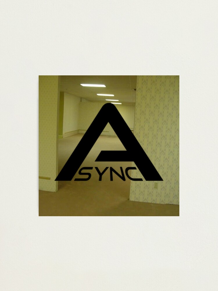 "Backrooms async logo" Photographic Print by Maebibabi | Redbubble