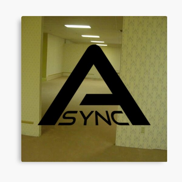 "Backrooms async logo" Canvas Print by Maebibabi | Redbubble