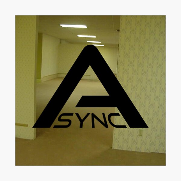 "Backrooms async logo" Photographic Print by Maebibabi | Redbubble