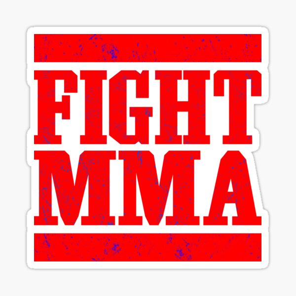 "cool mma fighter sport fitness martial arts" Sticker by ReneMM | Redbubble