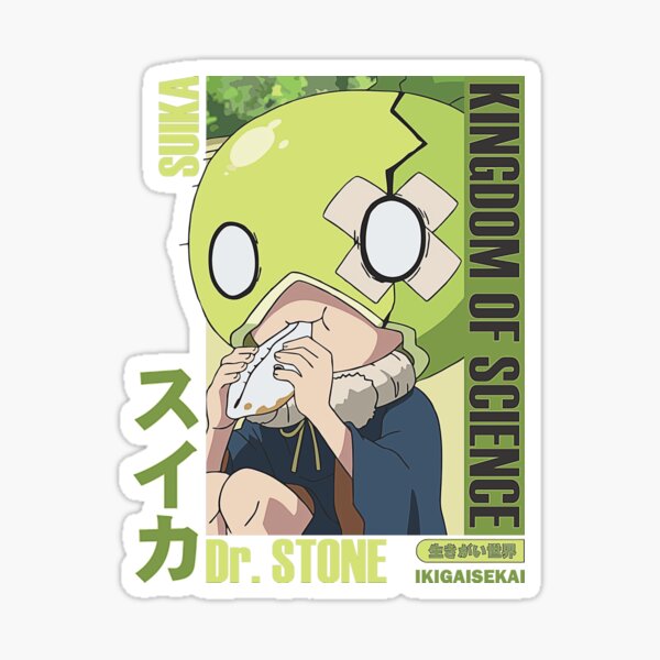 "Dr Stone Dr Stone Dr Stone Dr Stoneee" Sticker by enlynjuvere | Redbubble