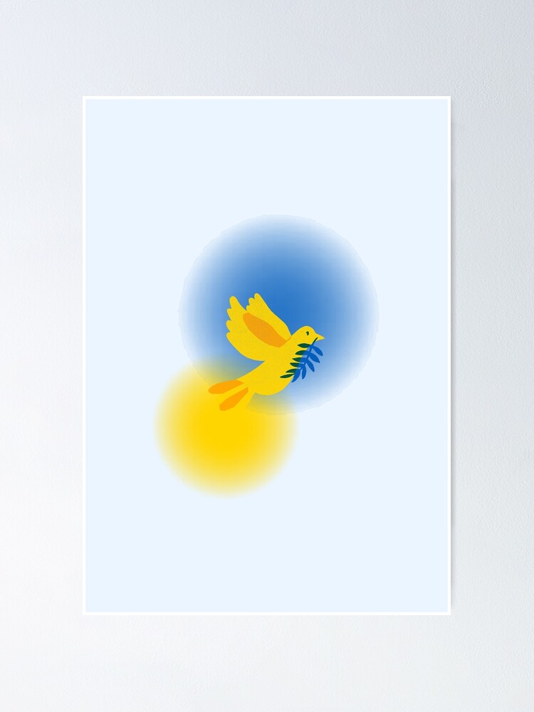 "Ukrainian Peace Bird" Poster for Sale by DonneeCreations | Redbubble