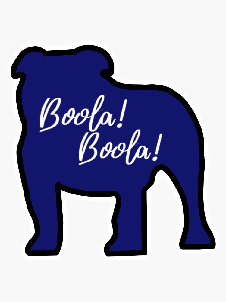 "Yale Bulldog . BOOLA BOOLA!" Sticker by Arianahoblin18 | Redbubble