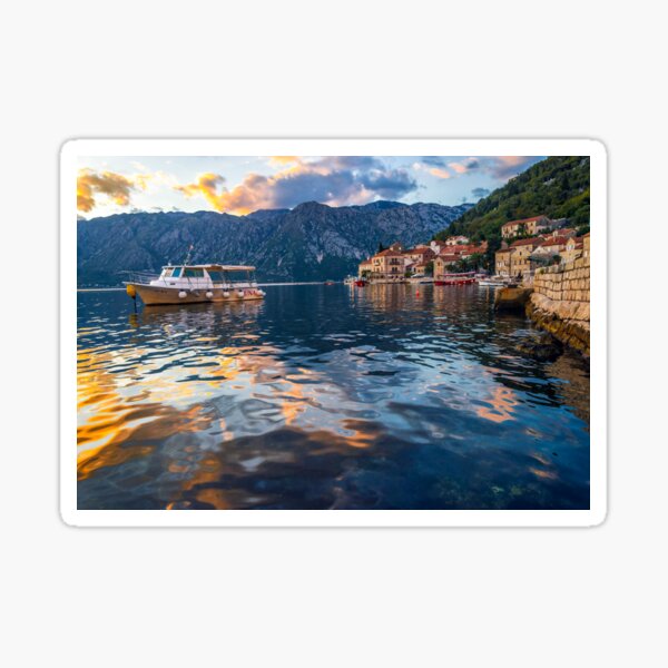 "Perast, Montenegro" Sticker for Sale by HalinaJ | Redbubble