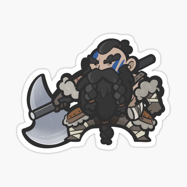 "Barbarian" Sticker by BadTusk | Redbubble