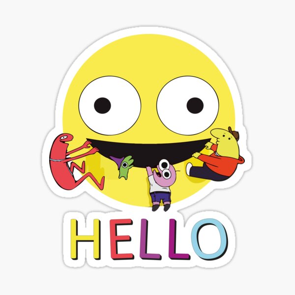 "Smiling Friends " Sticker by Tahoo | Redbubble