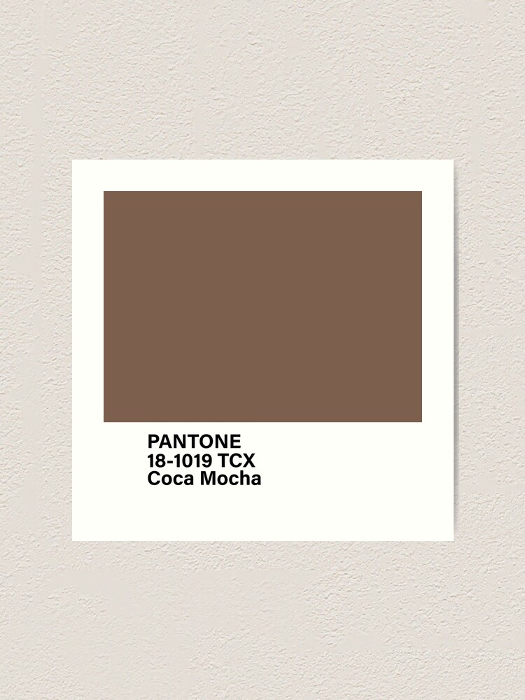 "pantone 18-1019 TCX Coca Mocha" Art Print for Sale by princessmi-com ...