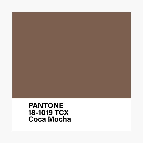 "pantone 18-1019 TCX Coca Mocha" Photographic Print by princessmi-com ...