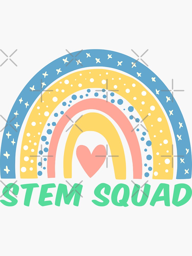 "STEM Squad III" Sticker for Sale by lemon-pepper | Redbubble