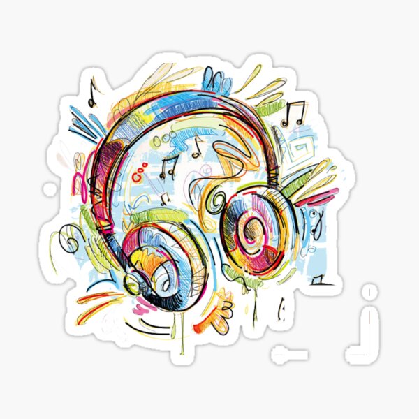 "Music" Sticker by UA-t-shirts | Redbubble