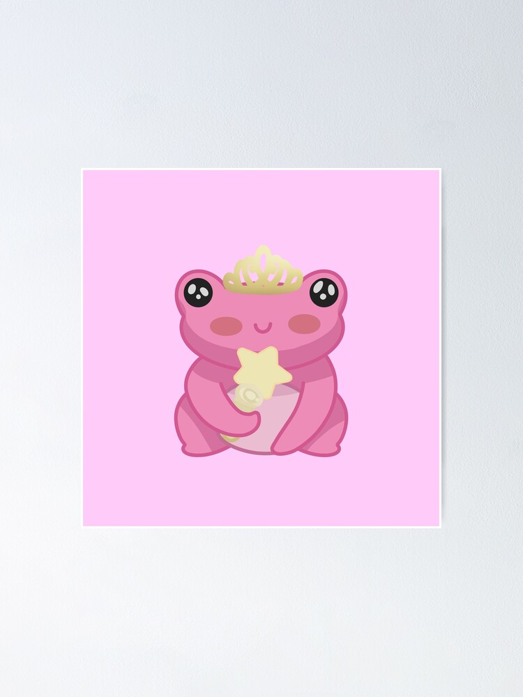 "pink princess frog" Poster for Sale by AstrogatoArt | Redbubble