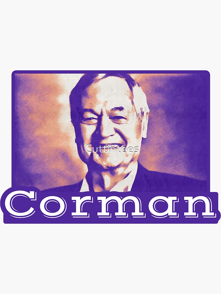 "Corman / B-Movie Legend" Sticker by Cuttintees | Redbubble