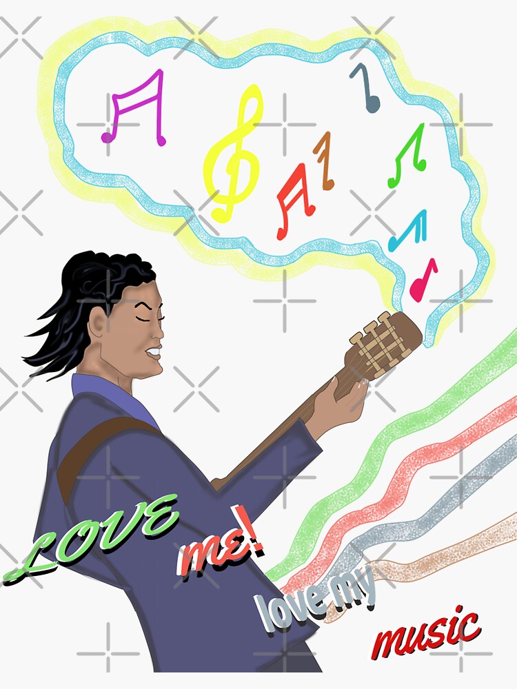 "Music Man" Sticker by zenbear1 | Redbubble