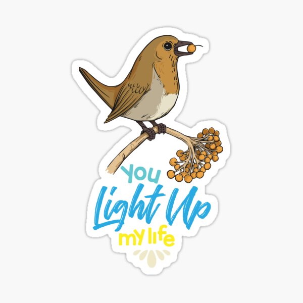 "Light up" Sticker for Sale by PODapparel | Redbubble