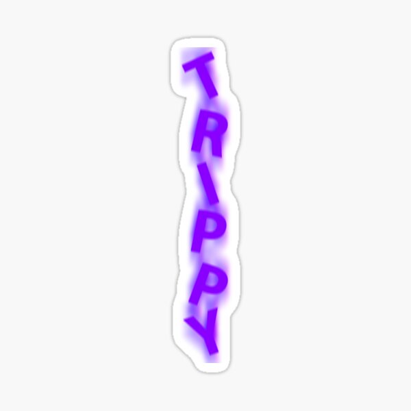 "trippy text" Sticker by goon-street | Redbubble